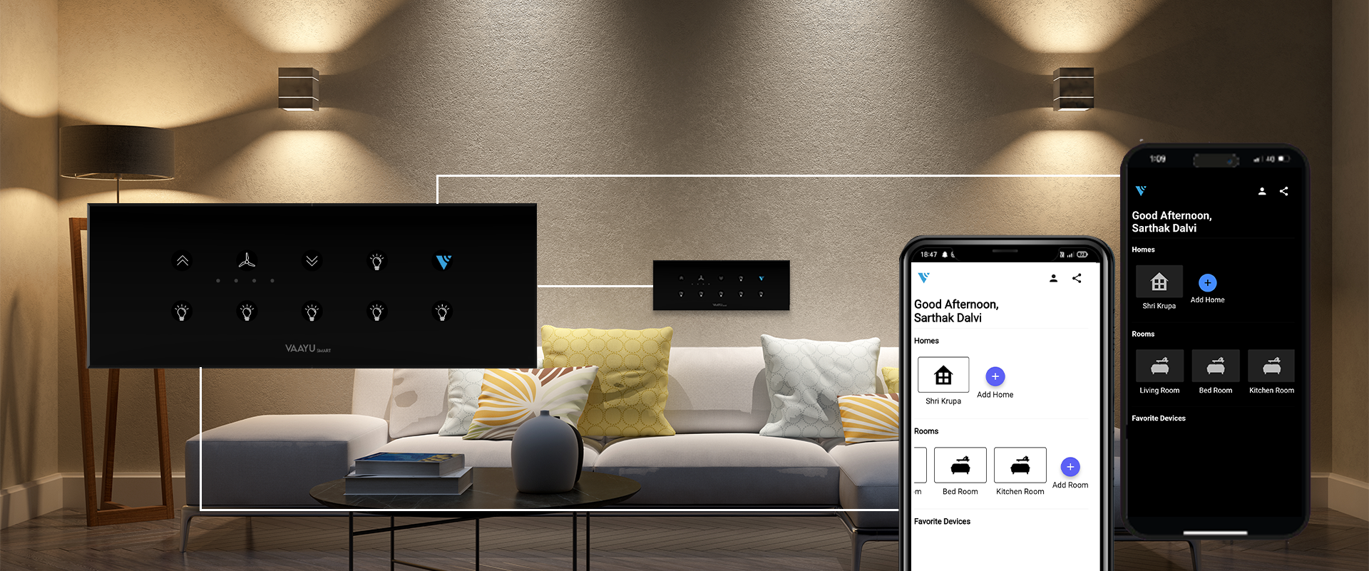 Vaayu Smart | Touch Switch Panels
